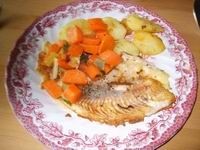 Buntbarschfilet auf Möhren-Selleriegemüse | Ein Kochmeister Rezept ...