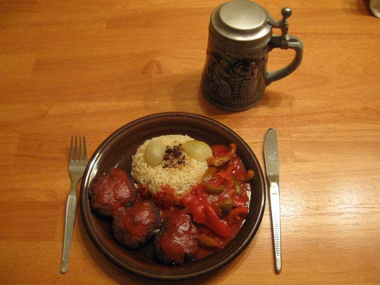 Hacksteak, Reis & Letscho | Kochmeister Rezept