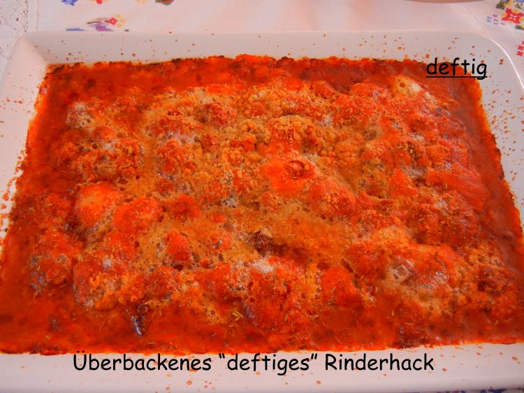 Überbackenes "deftiges" Rinderhackfleisch | Kochmeister Rezept